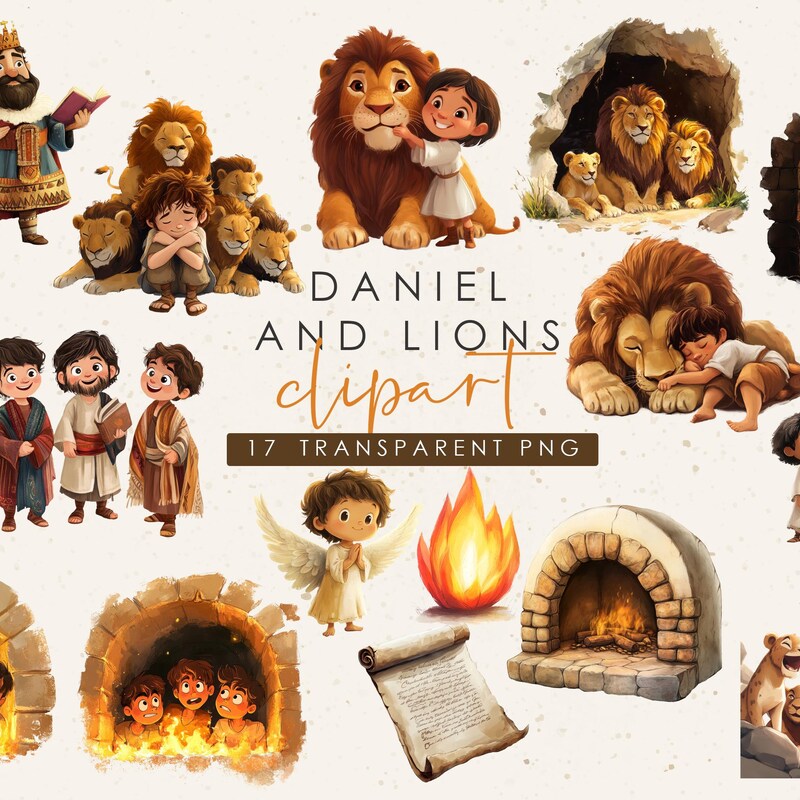 Daniel and the Lion - Etsy