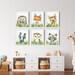 Set of 6 Kids Posters Forest Animals Wall Art Forest Animals - Etsy
