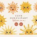 Abstract Sun Clipart Emotions Clipart Sunshine Clipart Boho - Etsy