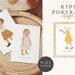 Boho Kids Clipart, Abstract Kids Silhouette, Nursery Kids Elements ...
