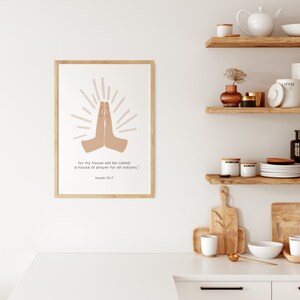 Bible Verse Wall Print, Christian Poster Art, Prayer Digital Poster ...