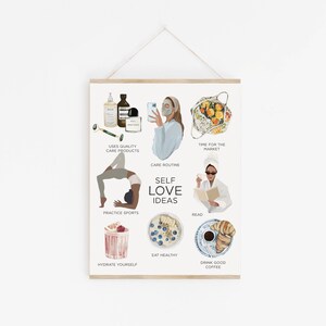 Mental Health Print, Printable Self Love Ideas Guide, Therapy Guide ...