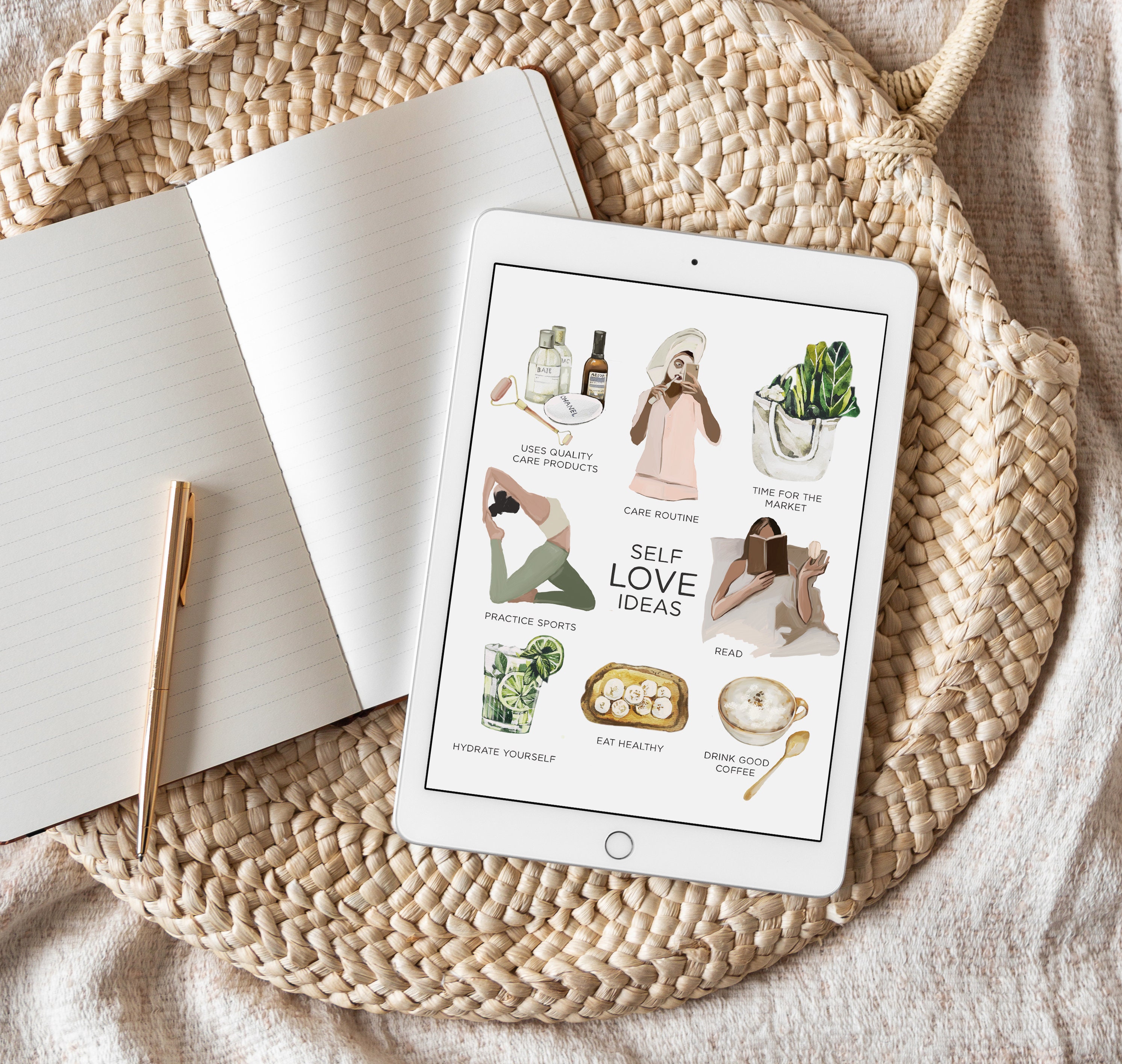 Mental Health Print Printable Self Love Ideas Guide Therapy - Etsy