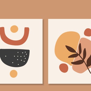 15 Abstract Shapes Clipart, Boho Abstract Elements, Digital Boho ...