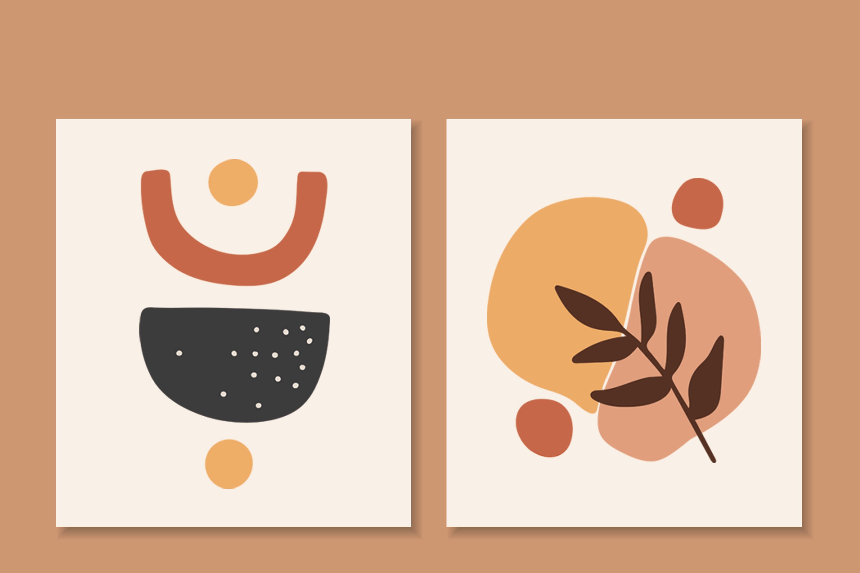 15 Abstract Shapes Clipart Boho Abstract Elements Digital | Etsy