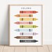 Colors Educational Poster, Kids Wall Decor, Kindergarten Decor ...