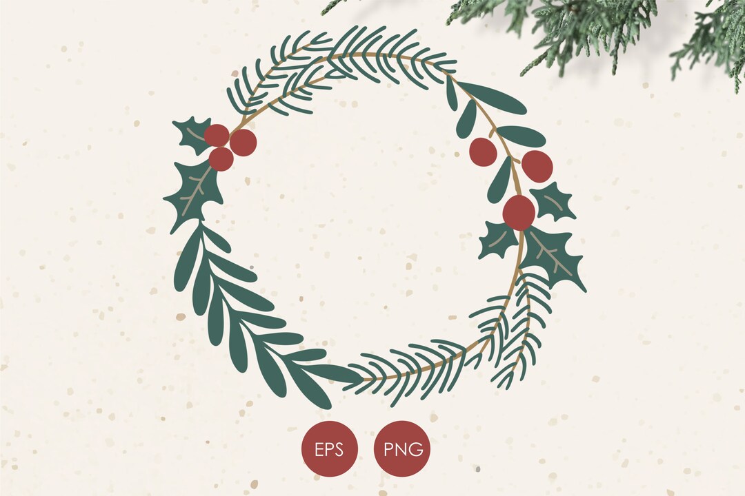 Winter Tree Crown PNG, Tree Wreath Png, Christmas Wreath Png, Christmas ...