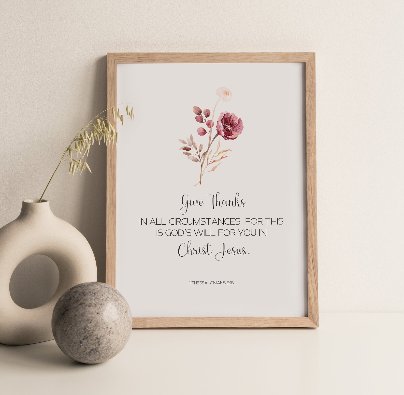 Bible Verse Poster Thanksgiving Wall Print Scripture Verse - Etsy
