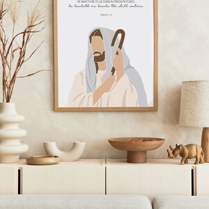 Jesus Portrait Wall Print, Christian Poster Art, Jesus Digital Poster ...