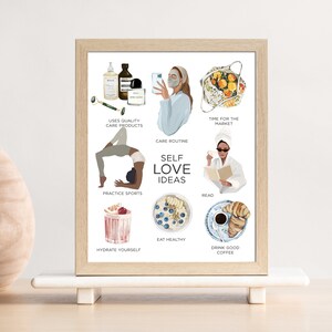 Mental Health Print, Printable Self Love Ideas Guide, Therapy Guide ...