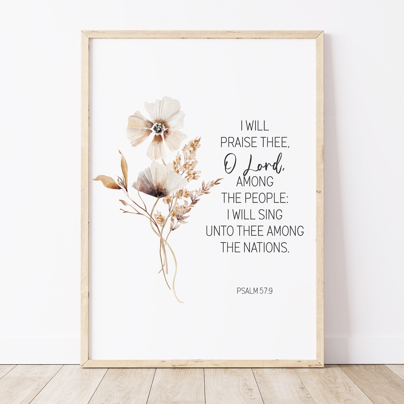 Scripture Wall Print Christian Poster Psalm Bible Verse - Etsy