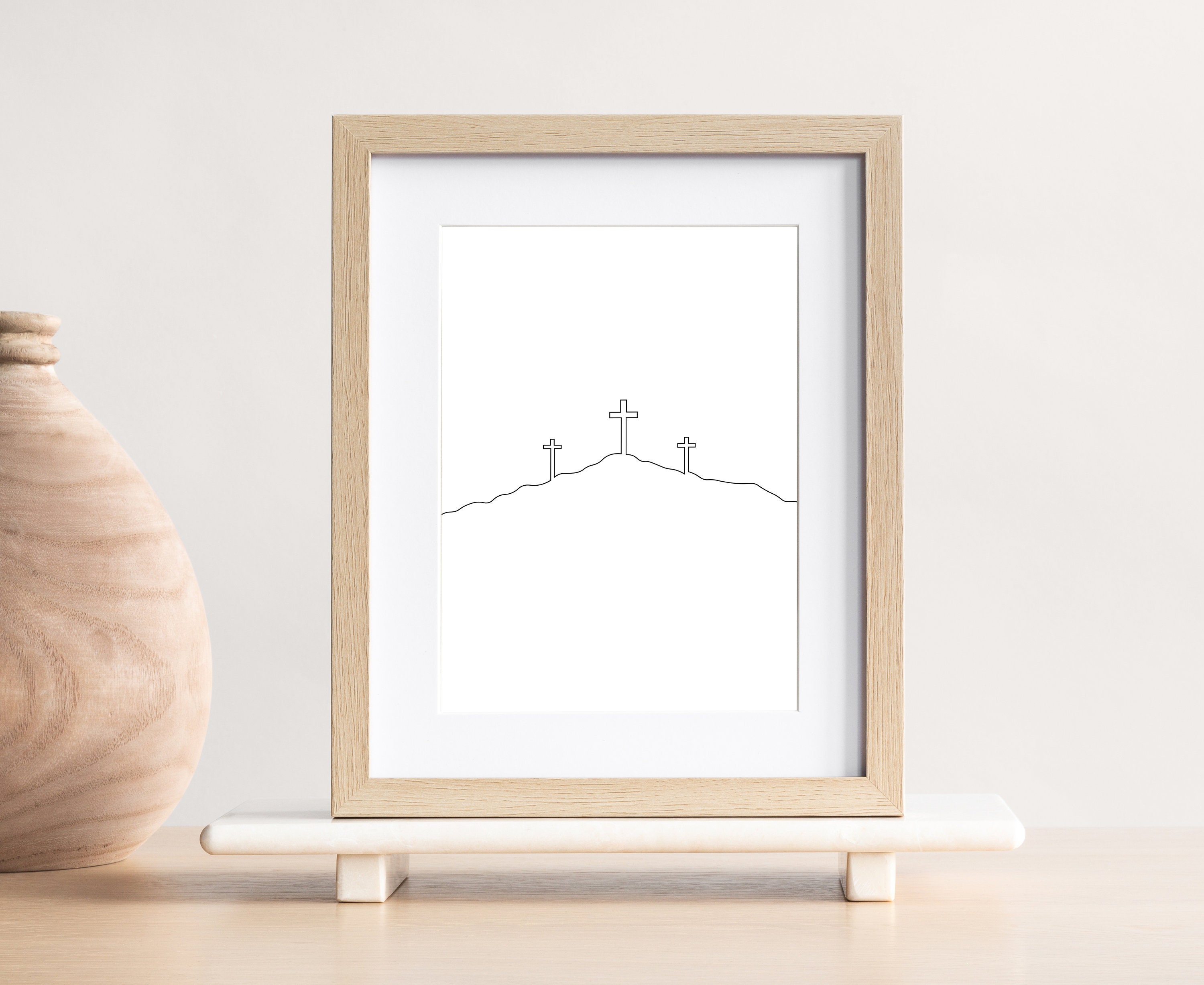 Christian Wall Poster Jesus Cross Printable Art Alleluia - Etsy