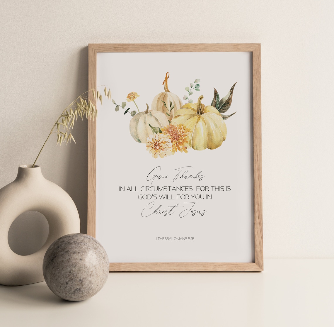 Bible Verse Poster Thanksgiving Wall Print Scripture Verse - Etsy