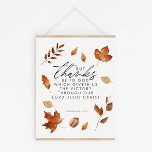 Bible Verse Poster, Thanksgiving Wall Print, Scripture Verse Print ...