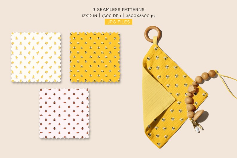 Baby Digital Paper Set Seamless Pattern Baby Digital - Etsy