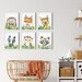 Set of 6 Kids Posters Forest Animals Wall Art Forest Animals - Etsy