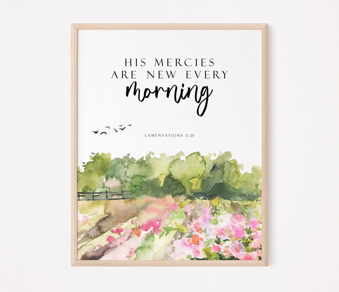 Scripture Wall Print, Christian Poster, Bible Verse Poster, Landscape ...