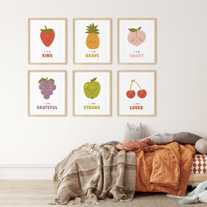 Positive Affirmations Posters, Set of 6 Educational Posters, Kids Wall ...