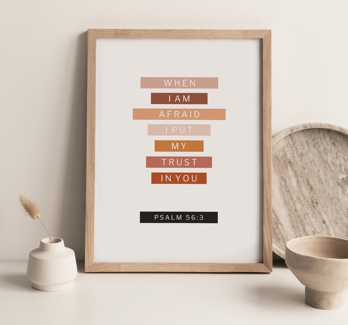 Christian Wall Print Bible Verse Wall Poster Biblical Wall - Etsy