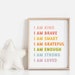 Positive Affirmations Poster, Educational Poster, Kids Wall Decor ...