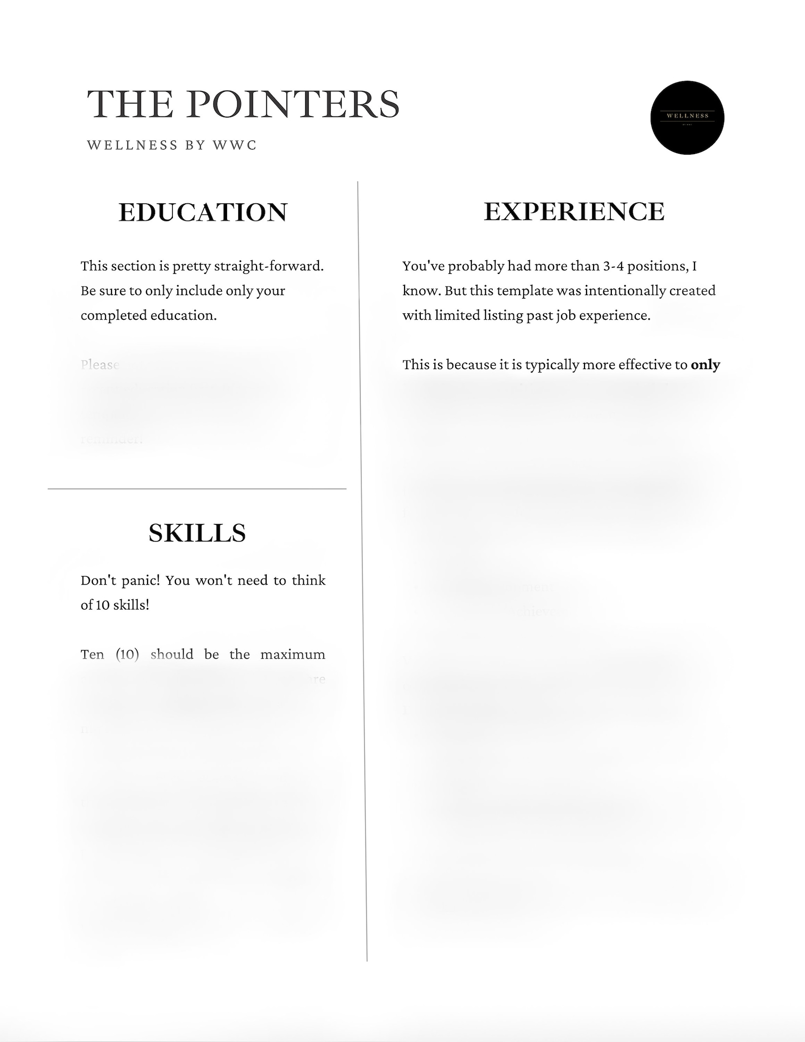 Resume Template Professional Templates Resume Guide CV Template CV Tips ...