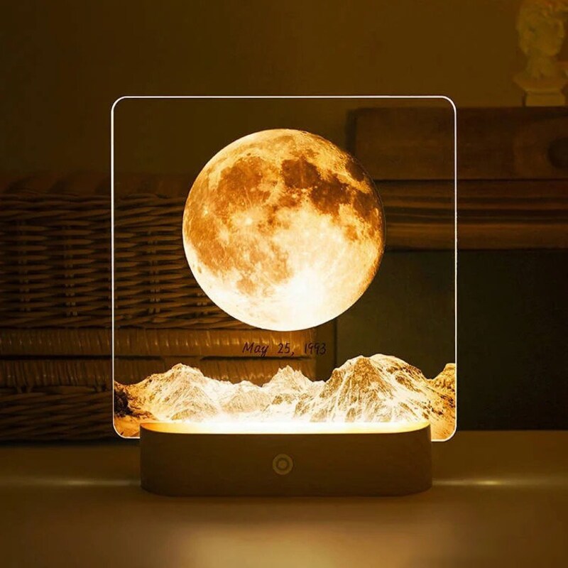 Moon Nightlight - Etsy