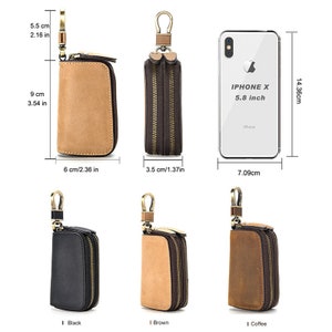 Genuine Leather Key Case, Personalized Engraved Car Key Holder Key ...
