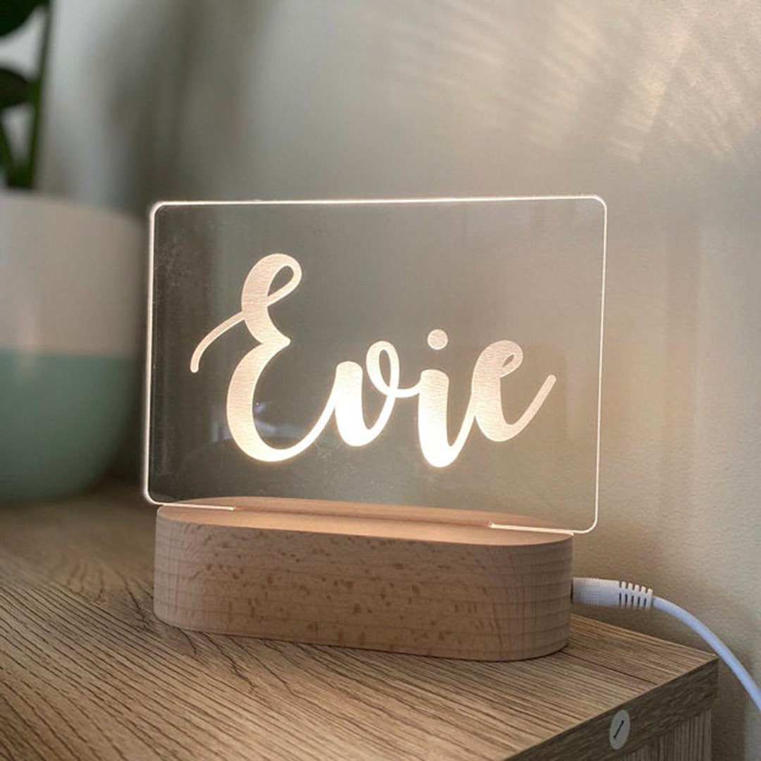 Panneau de nom LED personnalisé, Lumière de nom personnalisée ...