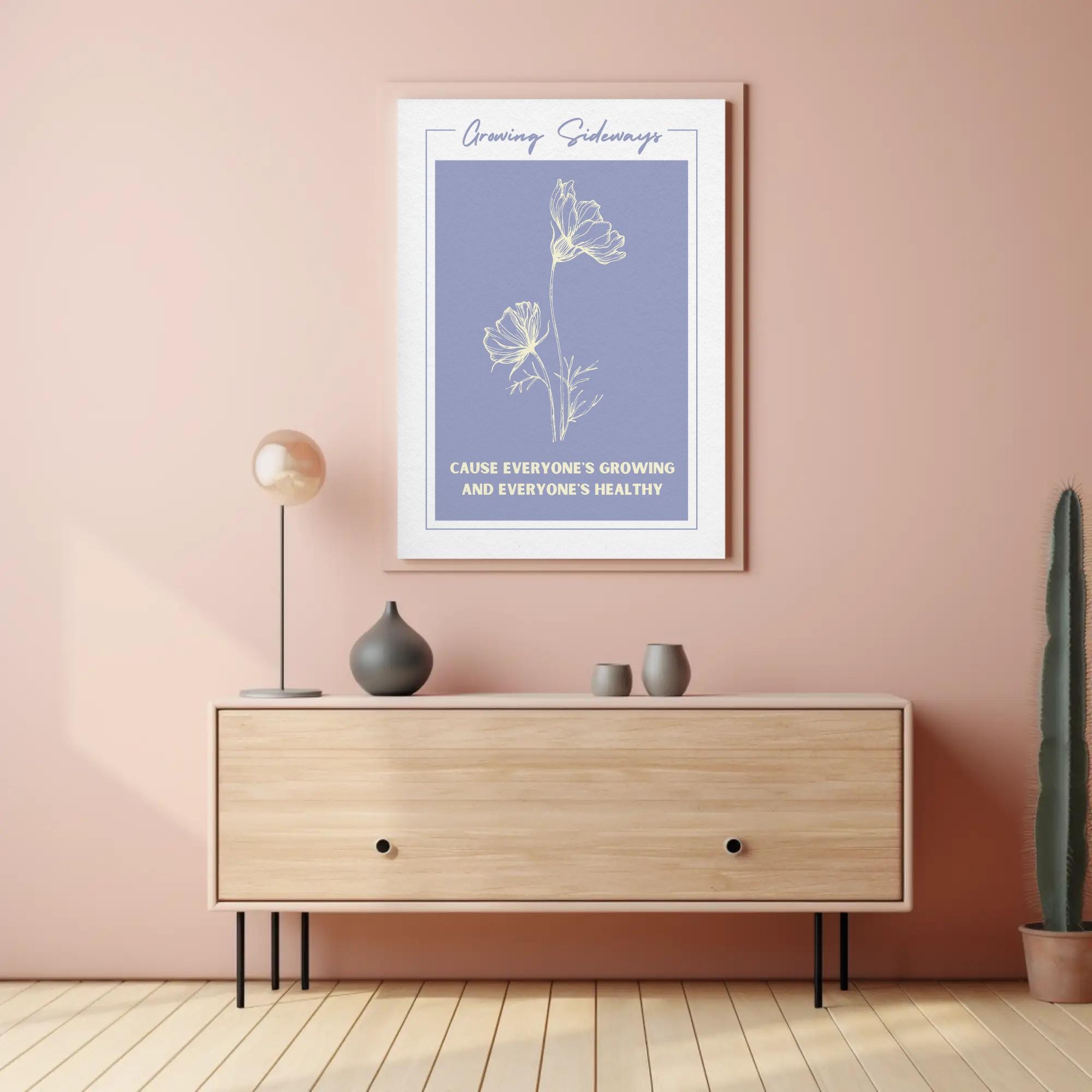 Growing Sideways Inspired Digital Poster - Lyric Poster- Contemporary ...
