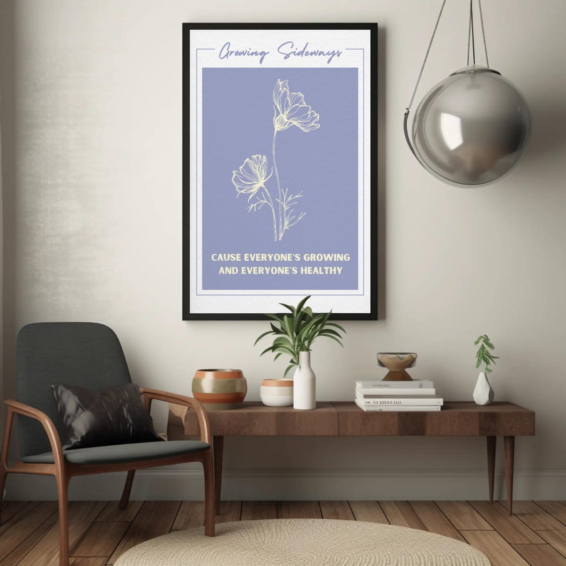 Growing Sideways Inspired Digital Poster - Lyric Poster- Contemporary ...