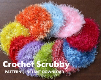 Set of 4 Chicken Kitchen Scrubbies, Kitchen Scrubber, Dish Scrubby ...