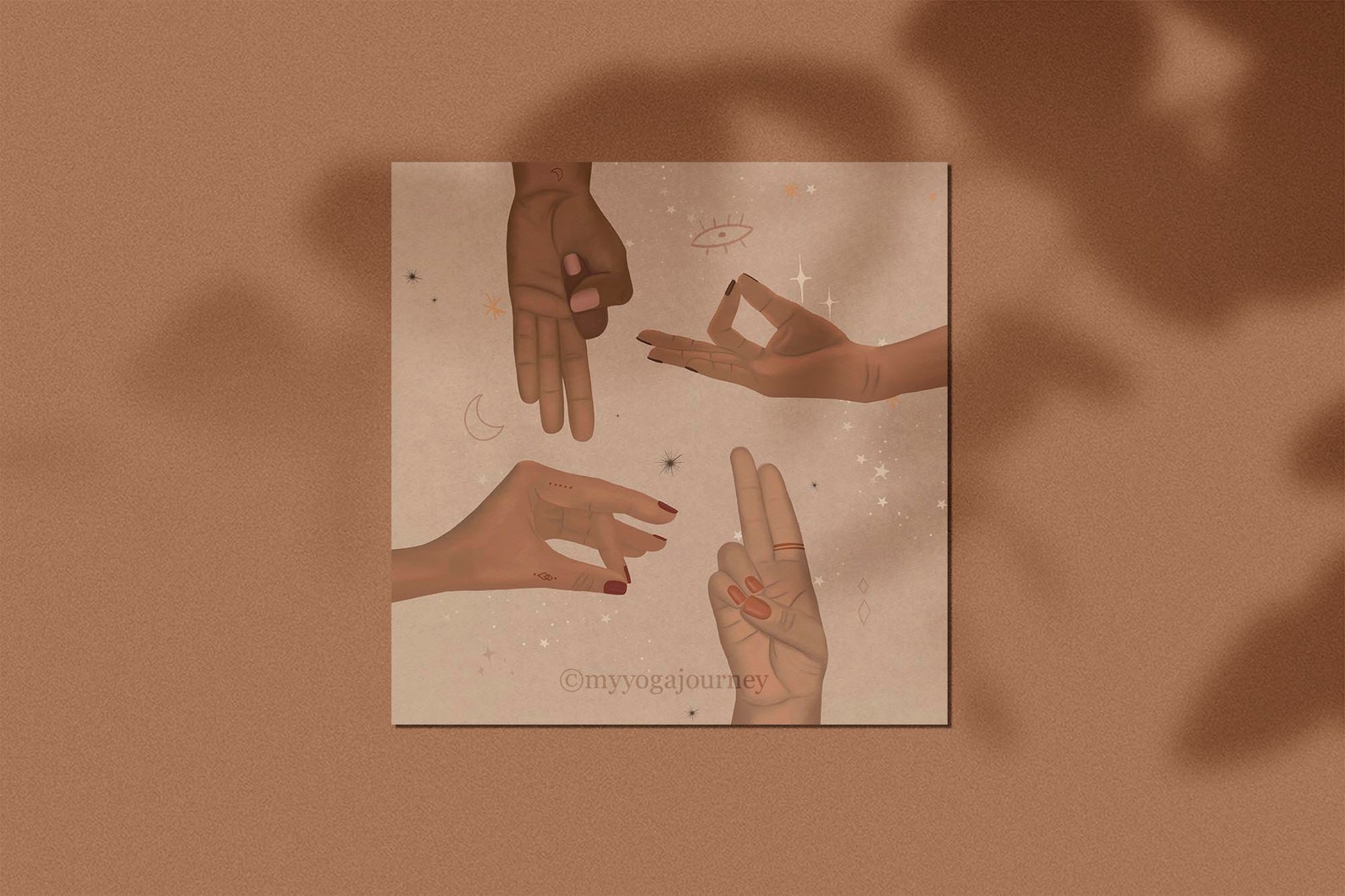 Mudras Artwork Mudra Art Hands Print Hands Drawing Mudra - Etsy