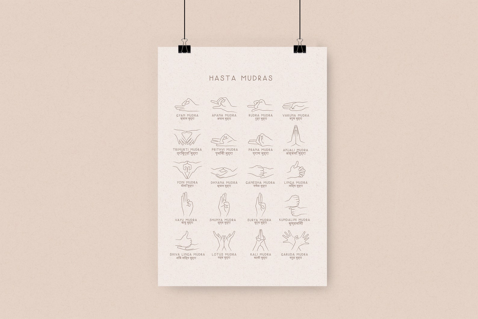 Mudra Poster Mudra Art Print Mudras Artwork Yoga Mudra - Etsy