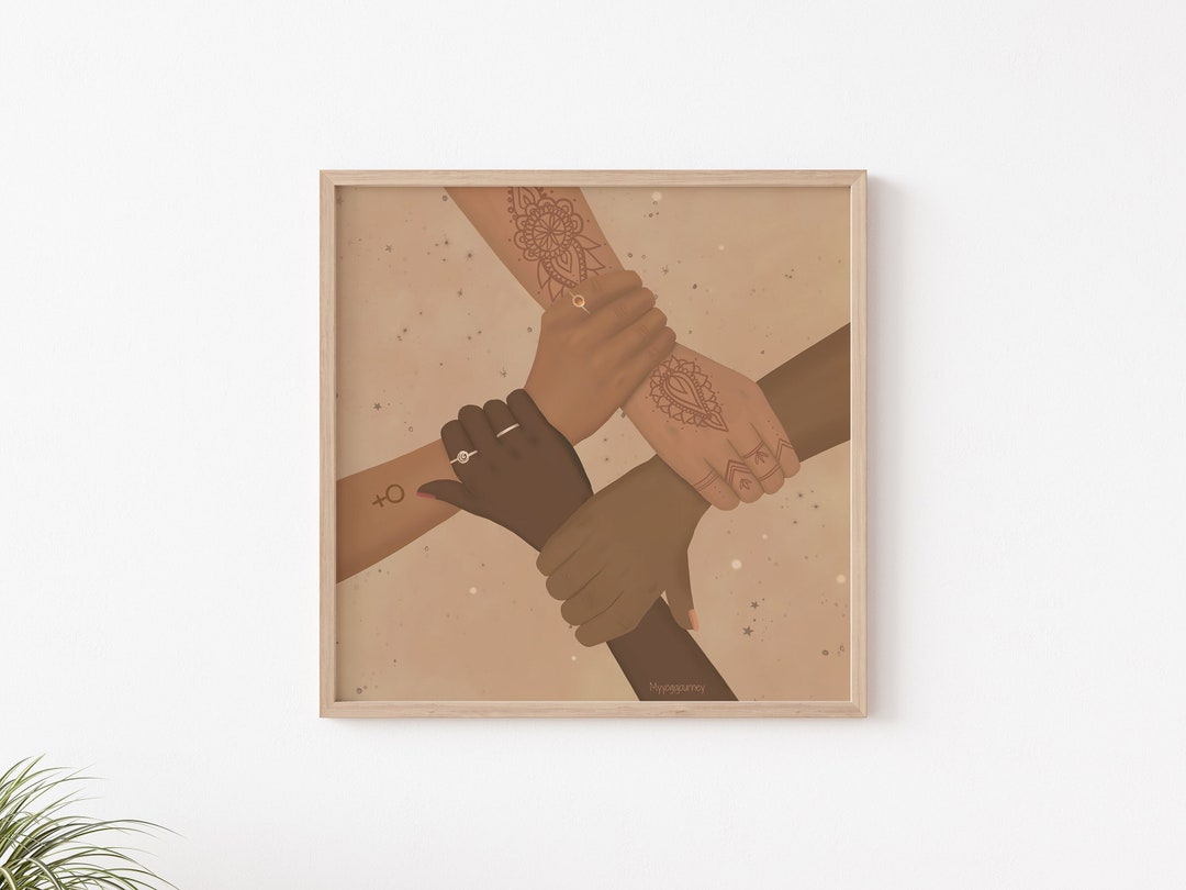 Unity Artwork, Stronger Together Print, Womens Day Poster, Feminist ...