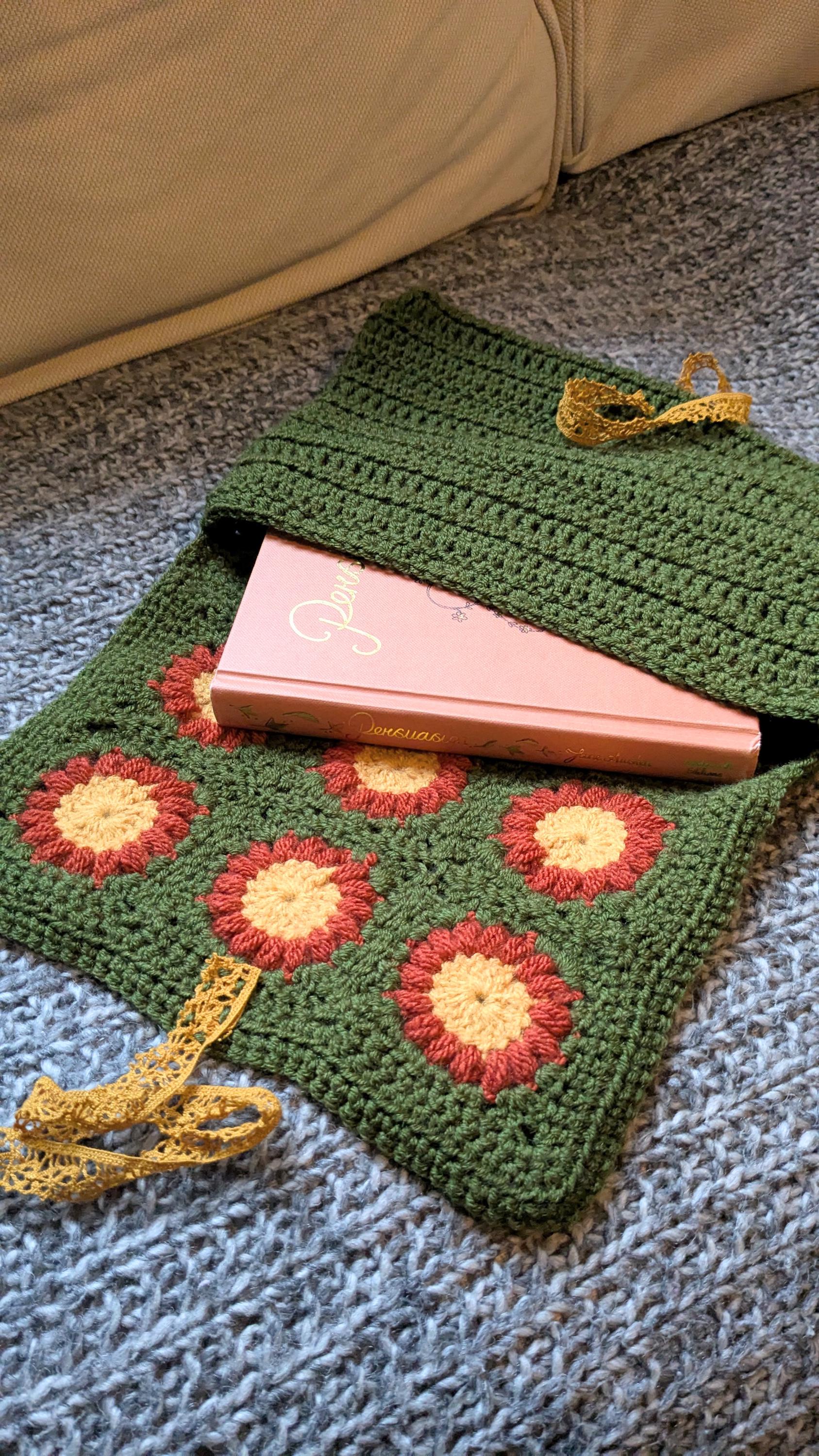 Crochet Book Sleeve/cover (more Colours) - Etsy