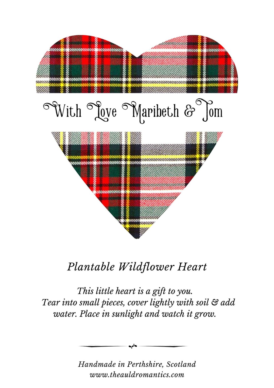 BESPOKE for Susan STEWART DRESS Clan Tartan Scottish Blessing Plantable ...