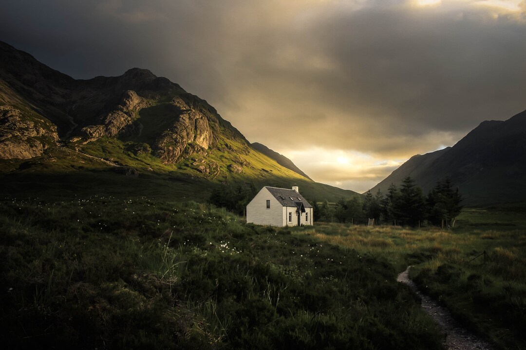Lagangarbh Hut Scotland Print Premium Fine Art Signed by Artist Glencoe ...