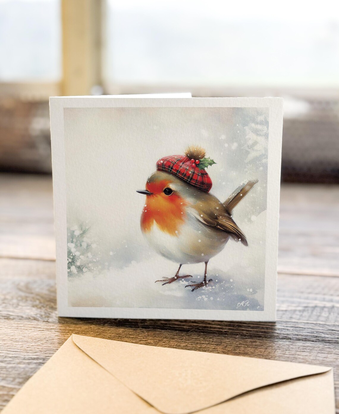 Scottish Robin Christmas Card PREMIUM Fine Art Etching Small Print You ...