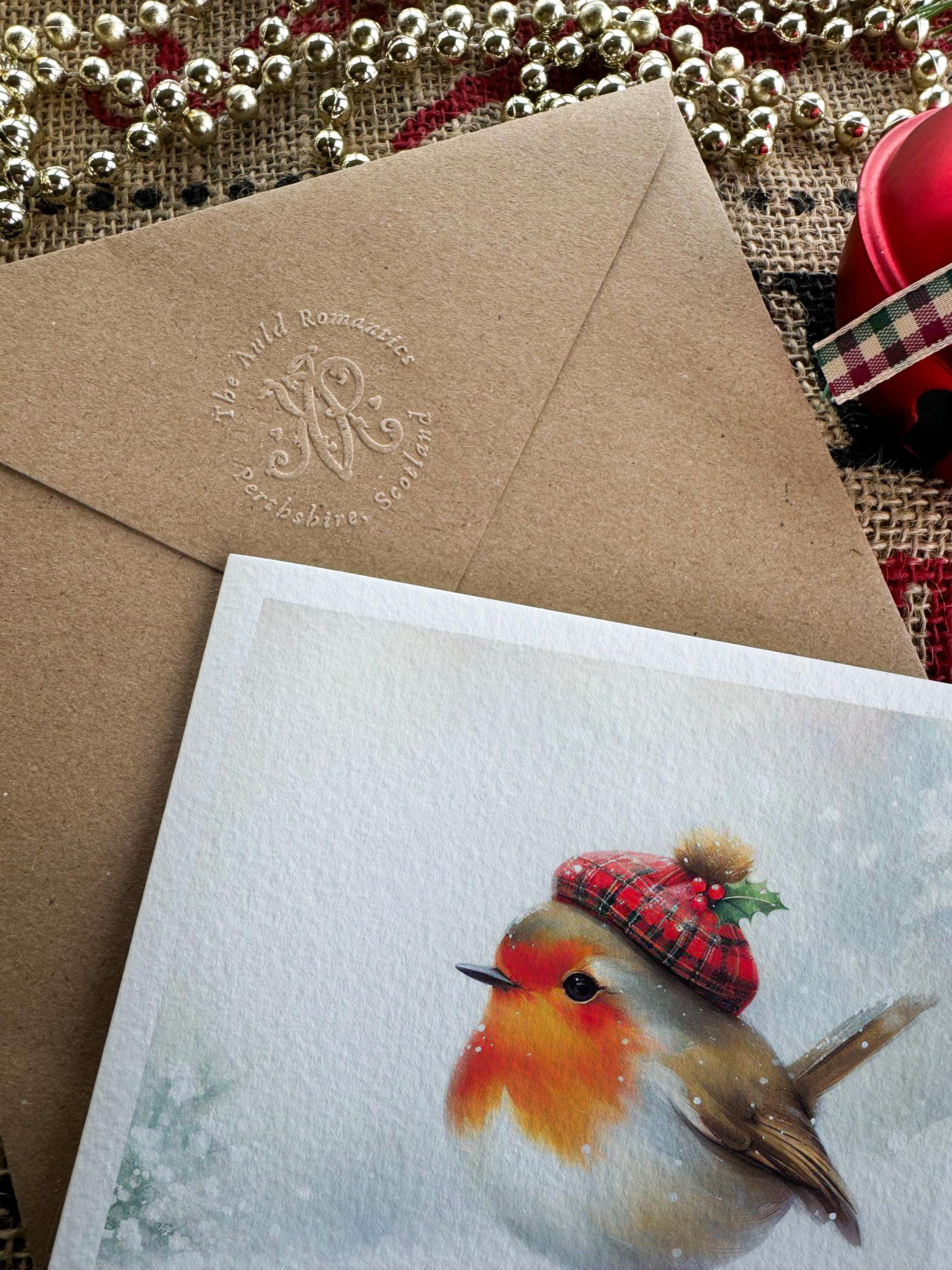 Scottish Robin Christmas Card PREMIUM Fine Art Etching Small Print You ...