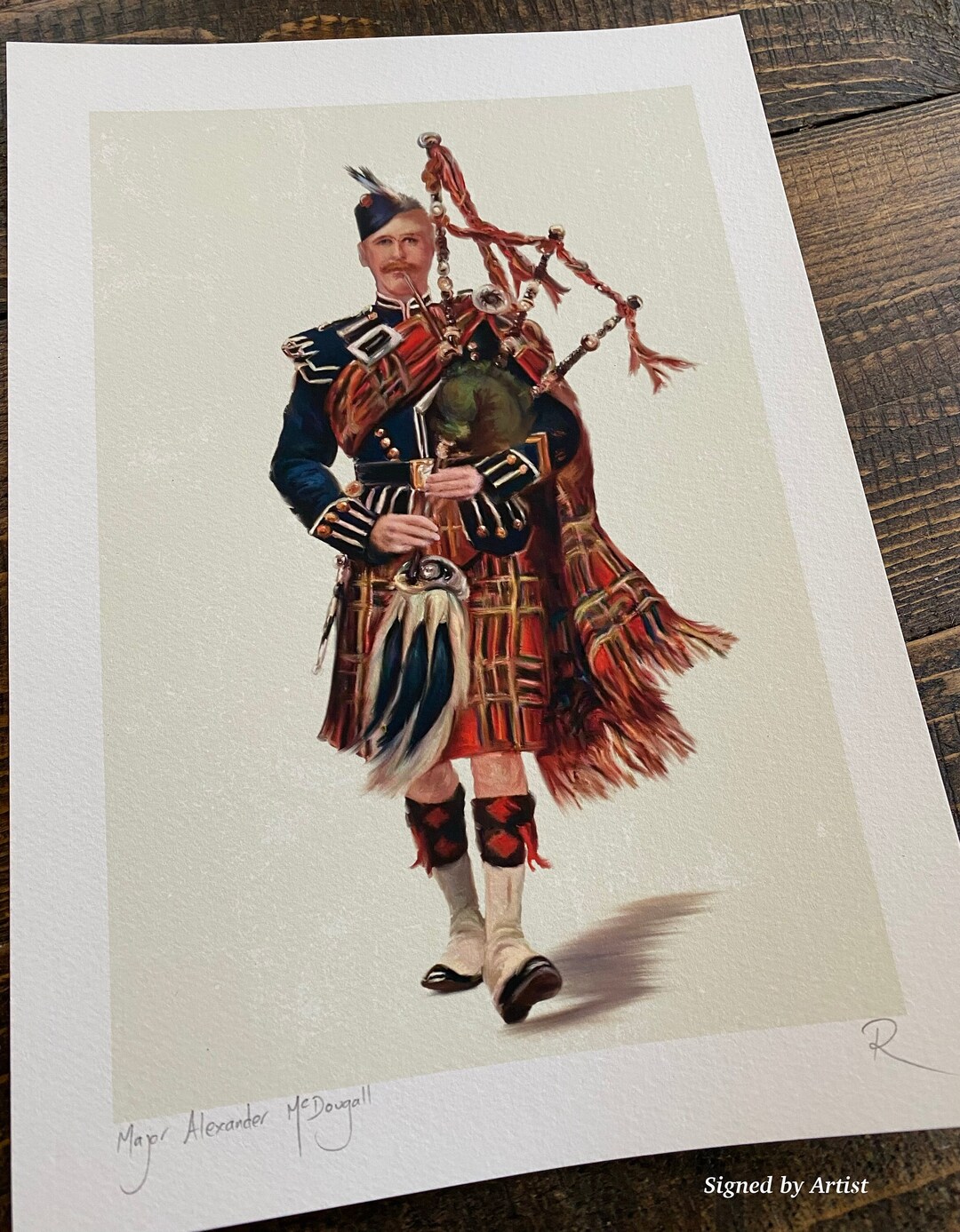 Scottish Piper Print Unique Scottish Gift for Scotland Lovers Scotsman ...