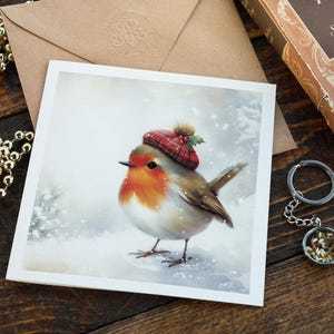 Scottish Robin Christmas Card PREMIUM Fine Art Etching Small Print You ...