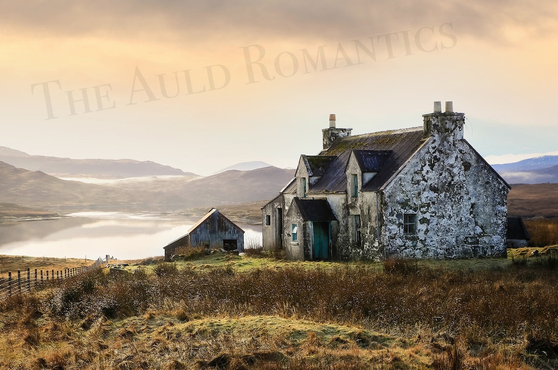 Old Hebridean Croft Scotland Fine Art Print A4 A3 | Etsy