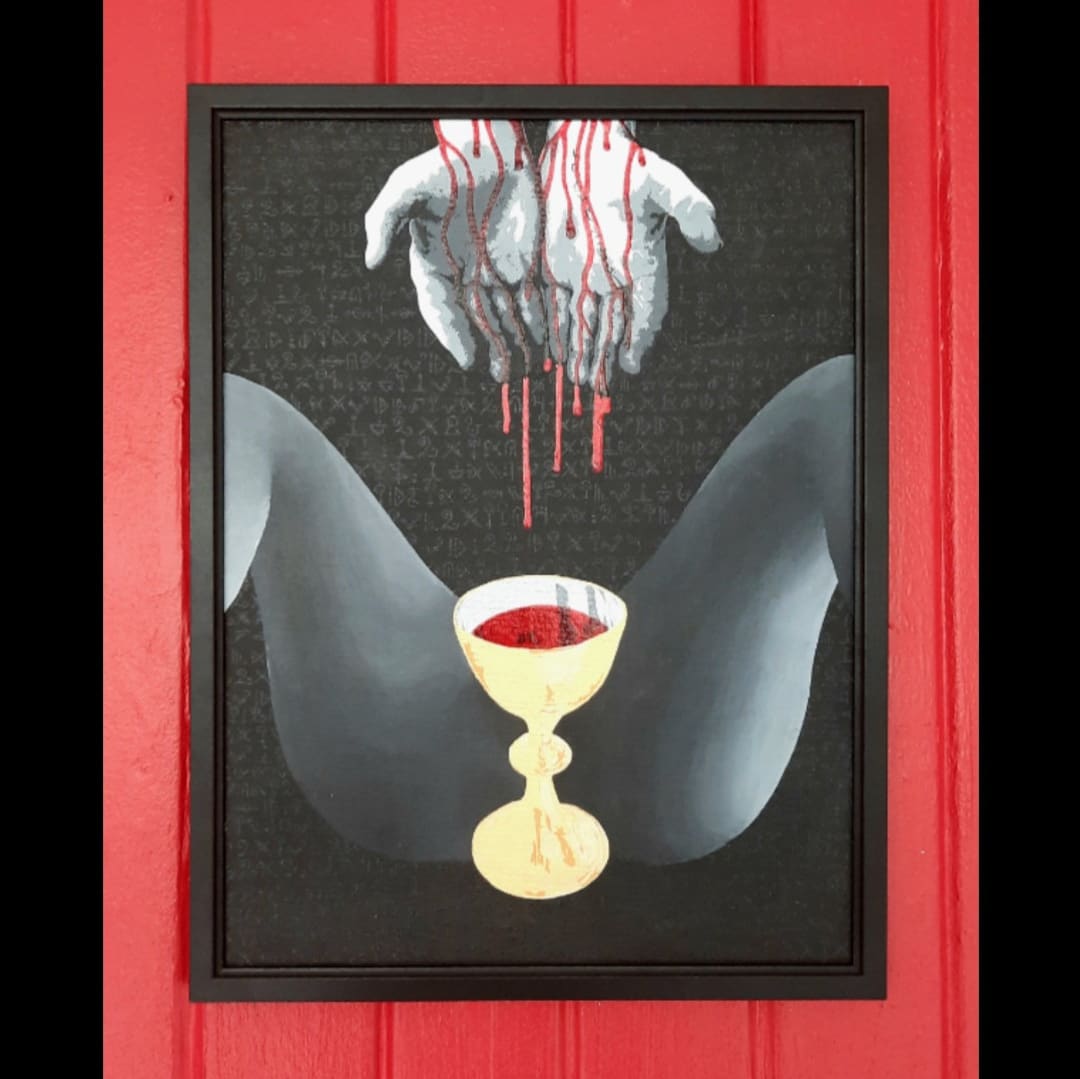 Bride of Chaos Original Painting. Babalon Liber Cheth Crowley Thelema ...