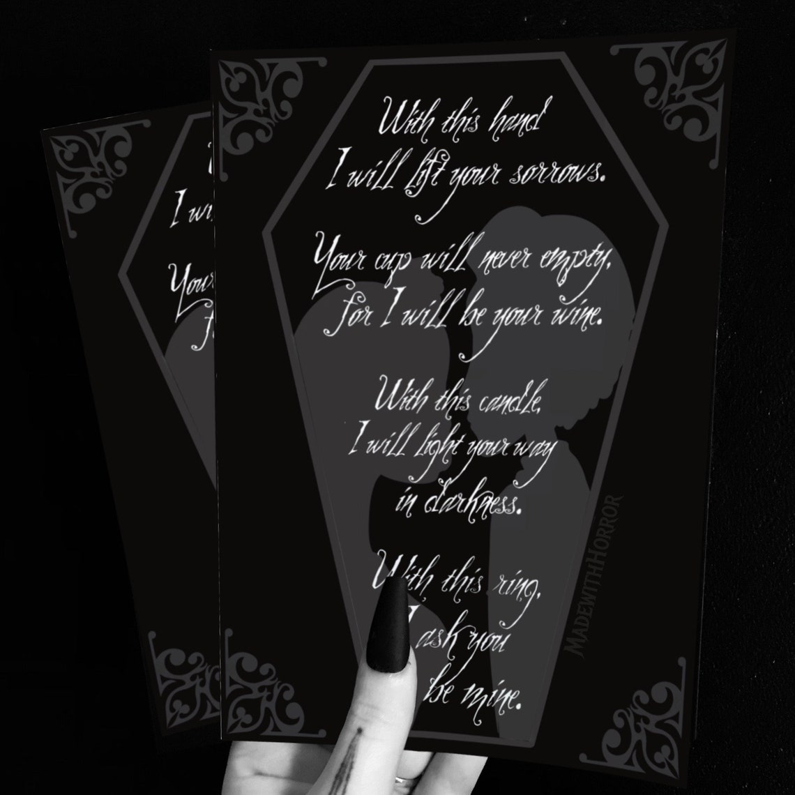 Corpse Bride Emily & Victor Wedding Vows A5 Quote Print - Etsy