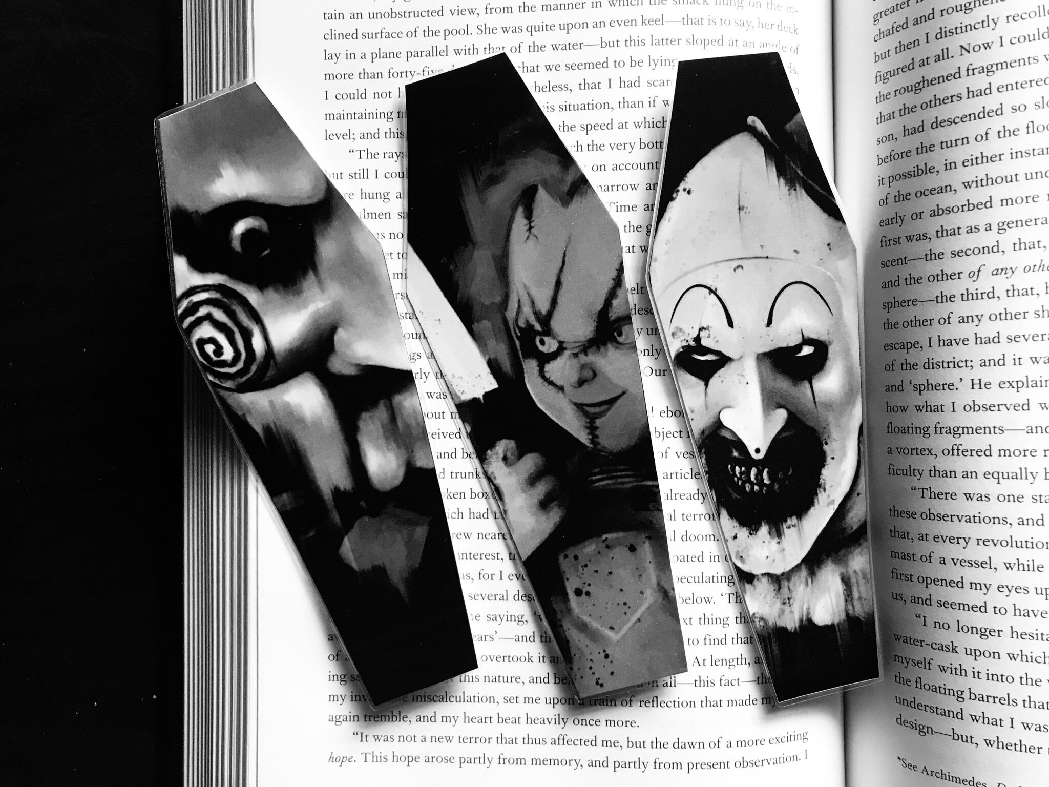 Killer Bookmarks Set Horror & Gothic Bookmarks Horror - Etsy