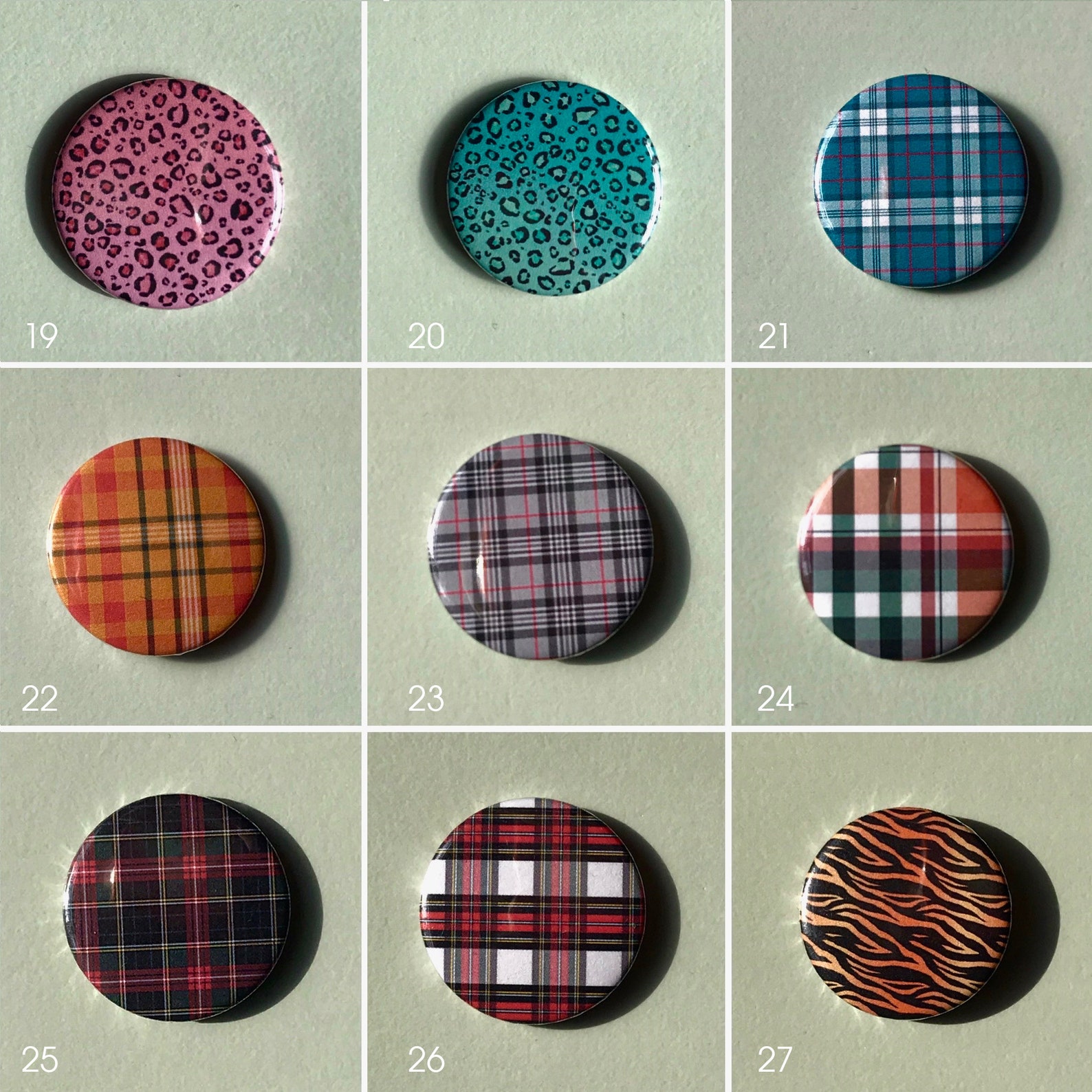 5 Pack Button Badges 25mm/1, Gift Set, Care Package, Mix and Match ...