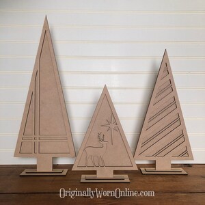 Christmas Tree Trio Set for DIY Crafting DIGITAL FILE - Etsy