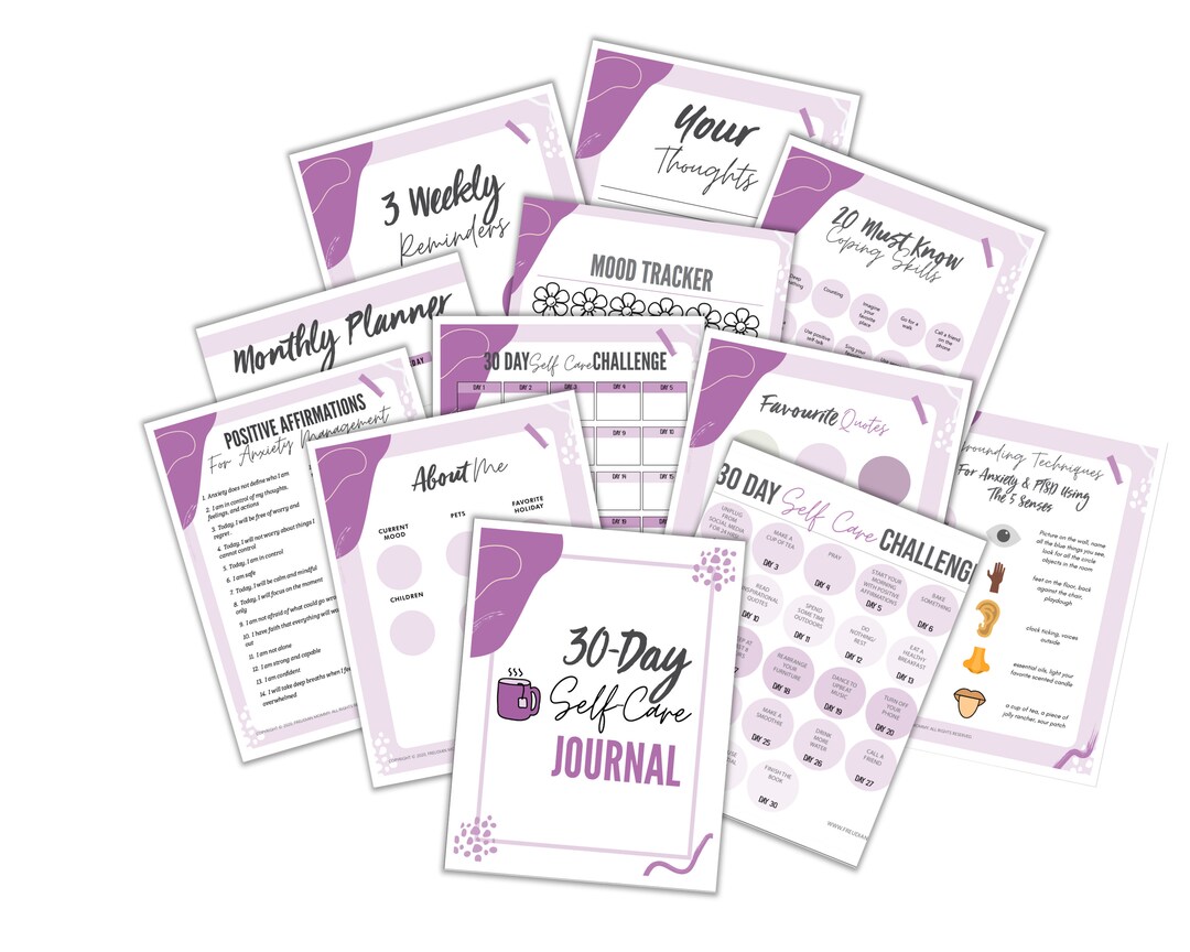 30-day Self-care Challenge Journal - Etsy
