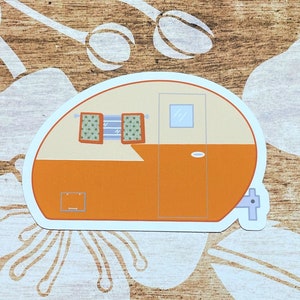 Vintage Trailer Sticker, Camper Decal, Camper Decor, Mid Century Modern ...