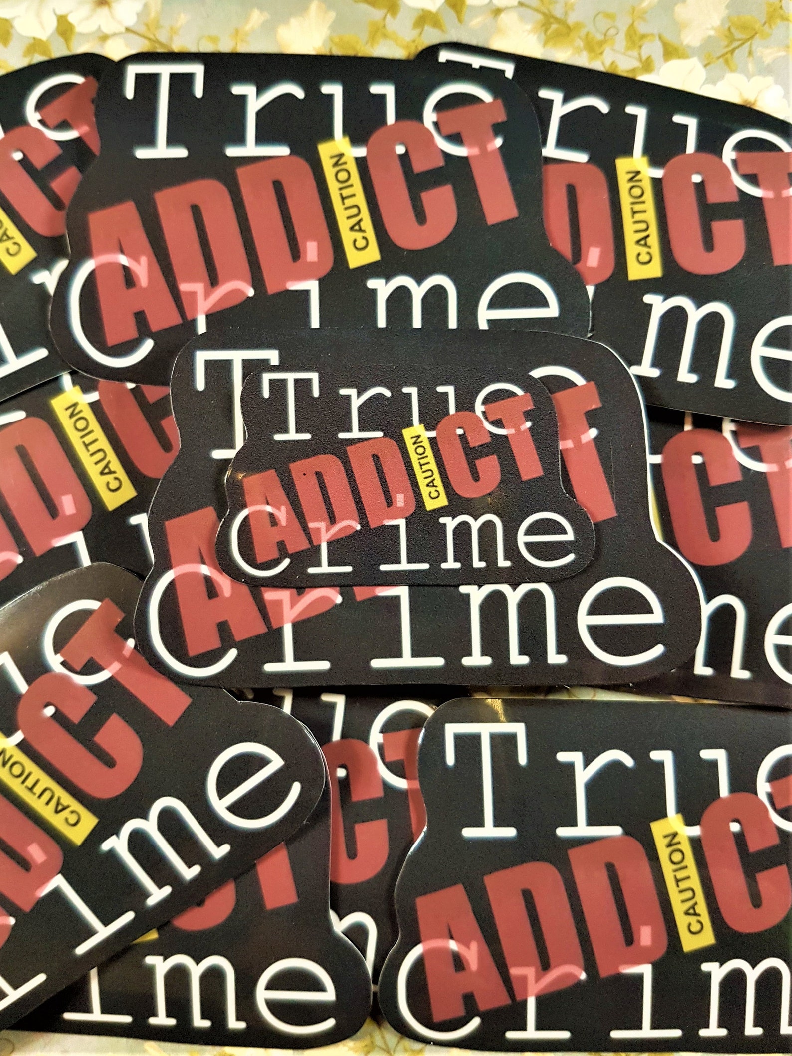 Vinyl True Crime Addict Sticker Murder Mystery Unsolved - Etsy
